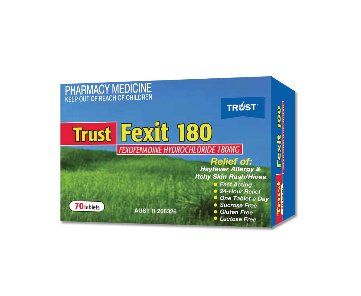 Trust Fexit 180 Fexofenadine 180mg - Select Your Quantity – Allied ...
