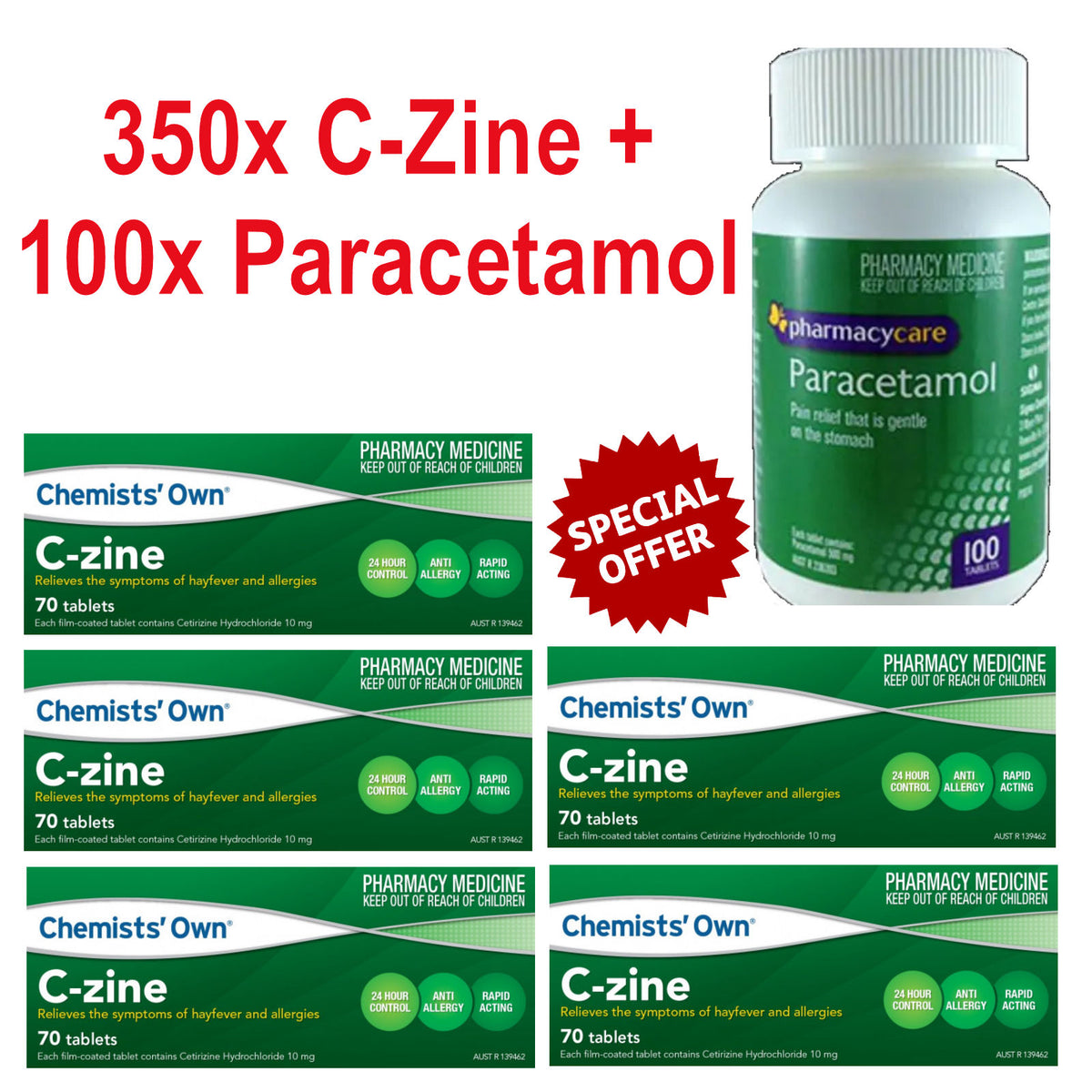350x Chemists' Own C-Zine + EXPRESS POST - – Allied Pharmacy Group Pty Ltd