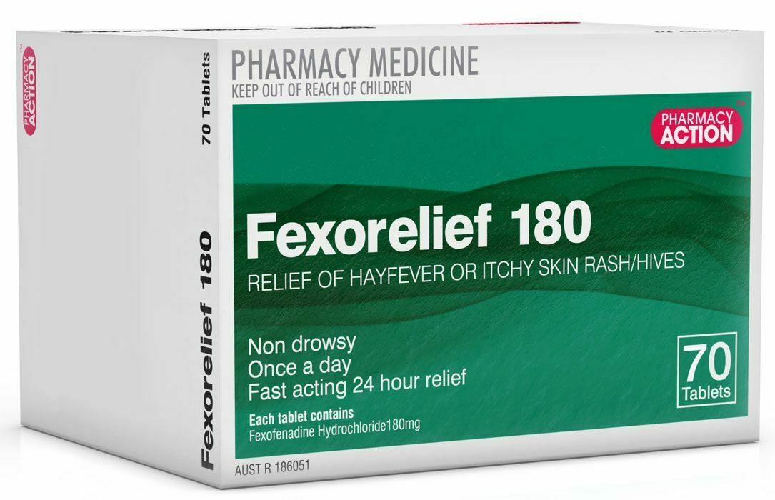 70x Fexorelief 180mg + 10x Cetrelief 10mg Combo (Fexo Exp: End October ...